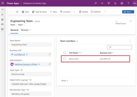 force sync users from entra security group to dataverse team