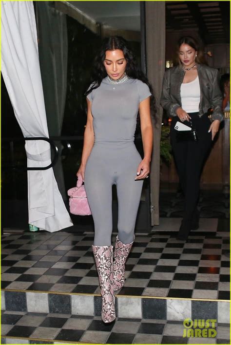 Kim Kardashian Wears 116 Skims Outfit At Drakes Concert After Party