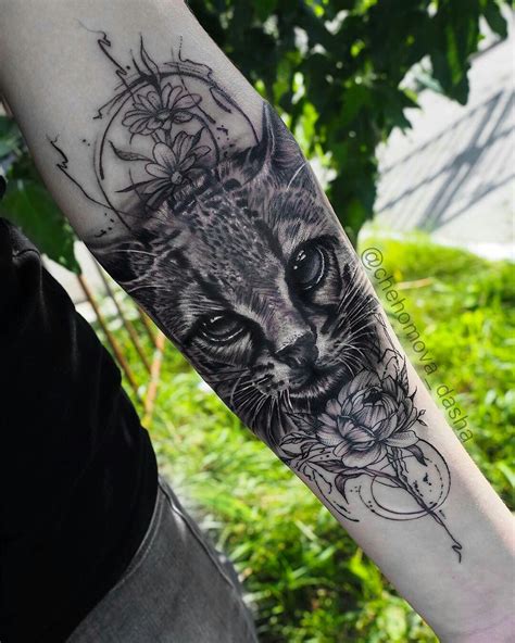 Tattoo Cat Cat Tattoo Forearm Half Sleeve Cat Tattoos For Women