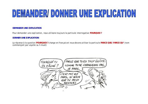 La France En Ligne Demander Et Donner Une Explication