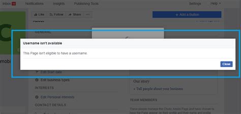 How To Fix This Page Isn T Eligible To Have A Username Chuksguide