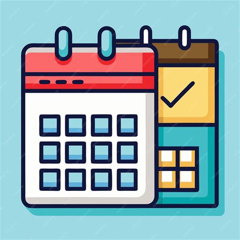 Calendar Clip Art Vector Illustration Design Premium Ai Generated Vector