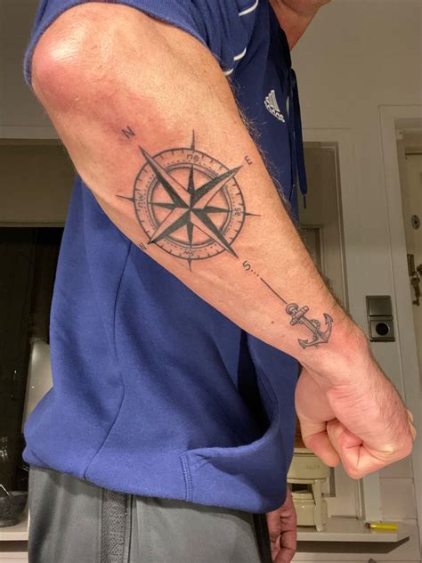 Mens Forearm Tattoos Compass At Charles Amos Blog