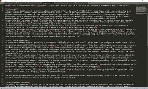 K Dlaczego Sublimetext