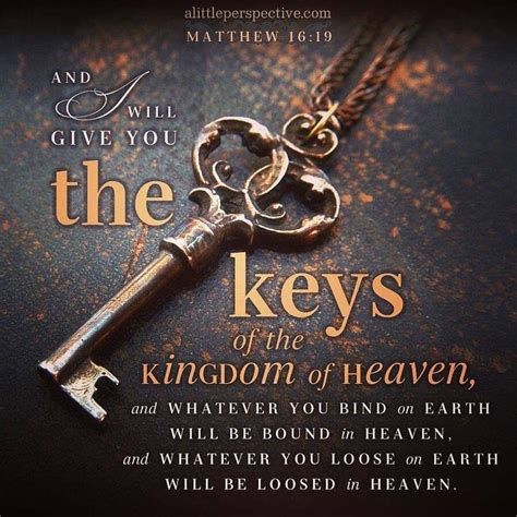 Keys Of The Kingdom Of Heaven Bible Verse Keys Of The Kingdom Of