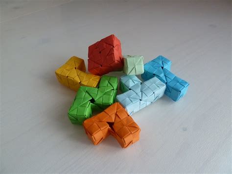 Origami Tetris Cube 12 Steps With Pictures Instructables