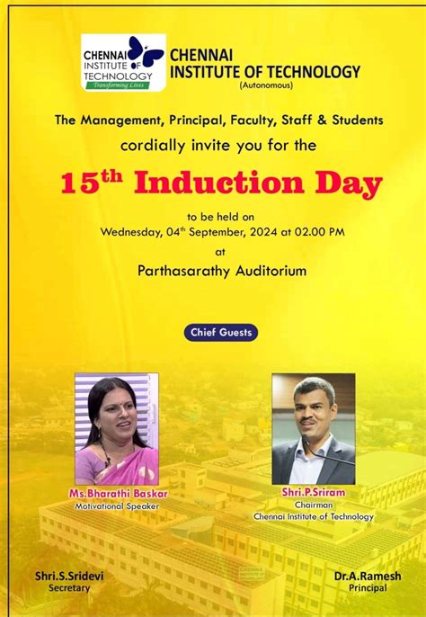 Nivetha Sriram On Linkedin Going To Attend The College Inauguration
