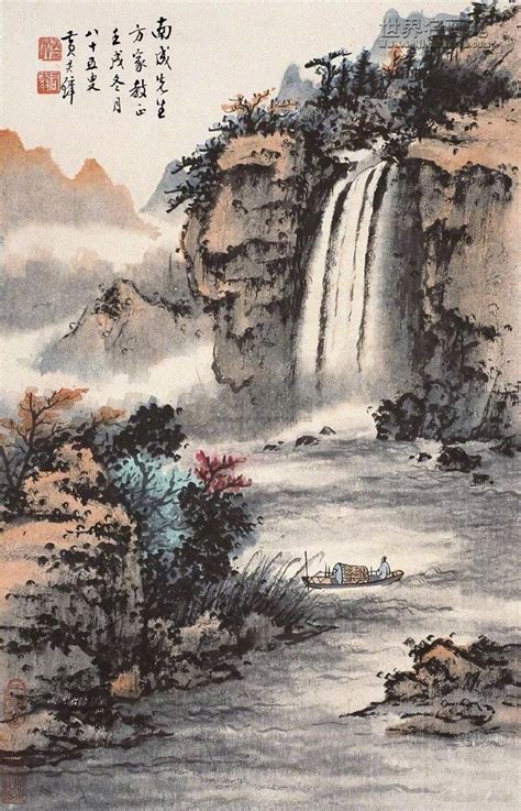 国画山水图集 41张 高清国画图片欣赏 国画 中国古风图片大全 古风家