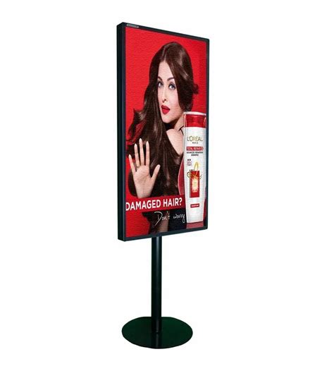 Black Moving Stand Digital Display Standee Screen Size 32 Inch At Rs