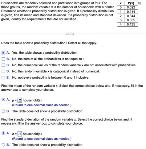 Solved Households Are Randomly Selected And Partitioned Into