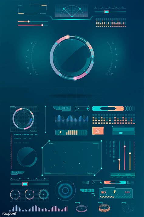 Technology Interface Template Design Elements Vector Premium Image By Rawpixel Com Taus