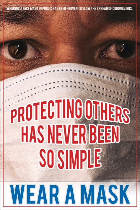 Wear A Mask Posters Fire Safety Education