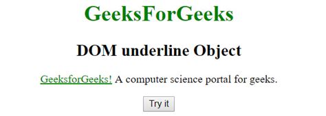 html dom underline用法及代码示例 纯净天空