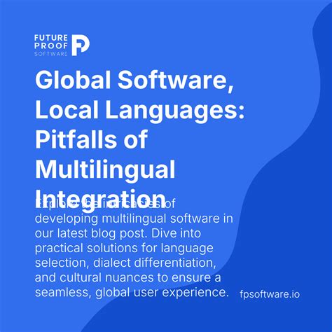 Global Software Local Languages Pitfalls Of Multilingual Integration Future Proof Software Blog