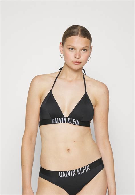 Calvin Klein Swimwear Intense Power Triangle Bras Bikini Top Black
