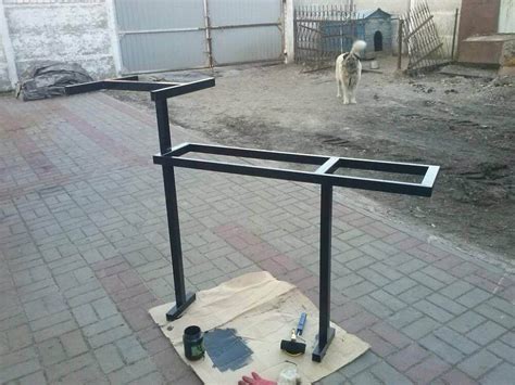 Сделать лавочку и столик на кладбище из профильной трубы своими руками ...