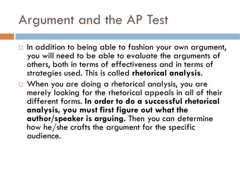 PPT ARGUMENT IN AP LANGUAGE AND COMPOSITION PowerPoint Presentation Free Download ID 5102061