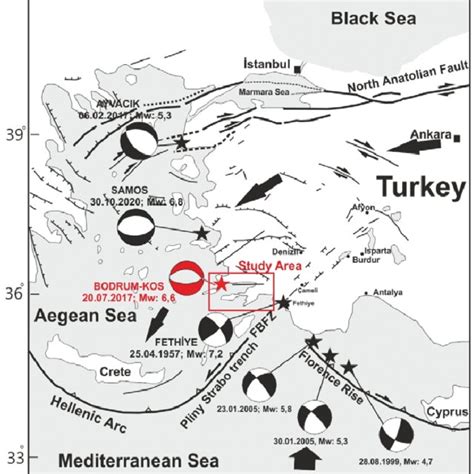 Map Of Simplified Tectonic Framework Of The Aegean Mediterranean Sea Download Scientific