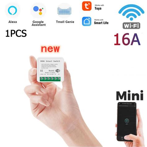8pcs 16a Mini Smart Wifi Diy Switch Ondersteunt 2 Vicedeal