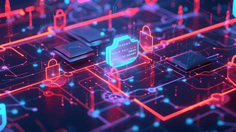 Premium Photo Data Flow Protected By Digital Shields A Visual