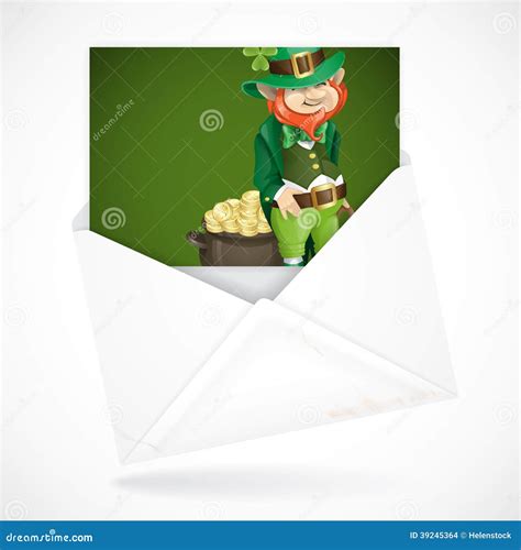 St Patrick S Day Leprechaun With Pot Of Gold Stock Vector Illustration Of Money Holiday