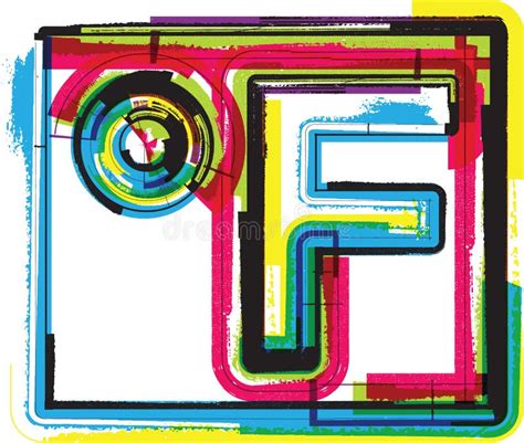 Colorful Grunge Symbol Stock Vector Illustration Of Drawing 100915625