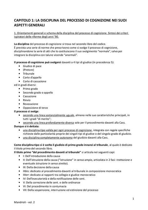 Riassunto Diritto Processuale Civile Schemi E Mappe Concettuali Di