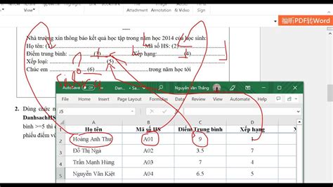 Mailmerge trộn thư YouTube