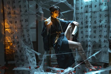 杏仁曲奇 Mali Luo Si Cosplay The Fourth Sister Black Myth Wukong 50 Photos Cosplaytele