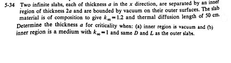 5 34 Two Infinite Slabs Each Of Thickness A In The X