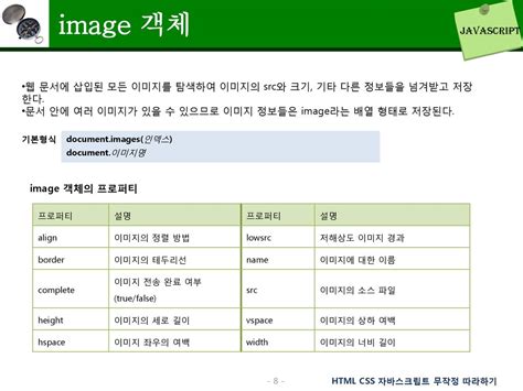 html css 자바스크립트 무작정 따라하기 ppt download
