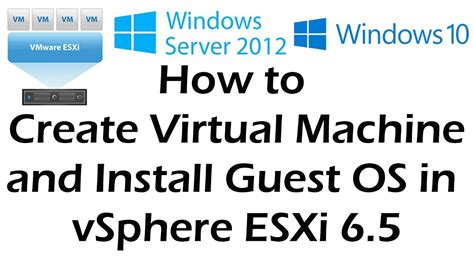 VMware ESXi 6 5 VM Creation And Guest OS Installation Tutorial Part 4