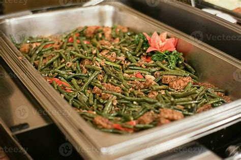 Traditional Indonesian Cuisine Is Stir Fried Long Beans Or Stir Fried
