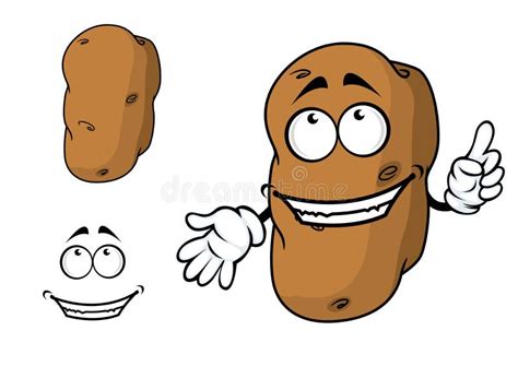 Potato Smile Character Stock Illustrations 6635 Potato Smile