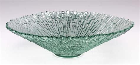 Vintage Pressed Glass Centrepiece Bowl By Tapio Wirkkala Scandinavian