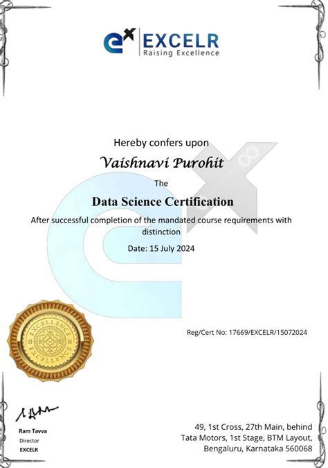 Vaishnavi Purohit On Linkedin Datascience Excelr Continuouslearning