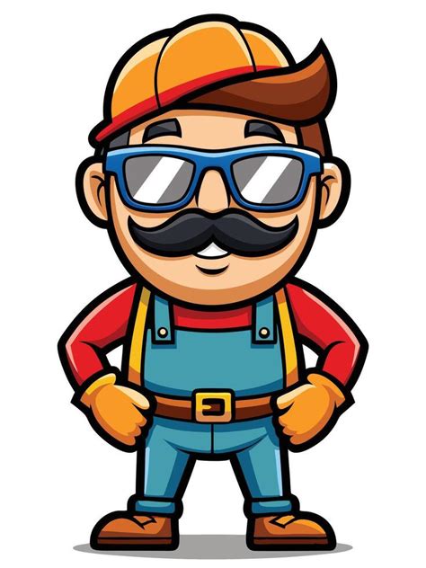 Carpenter Man Mascot Character Illustration 68984302 Vector Art At Vecteezy