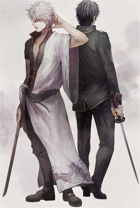 Sakata Gintoki And Hijikata Toushirou Gintama Drawn By Nolife Danbooru