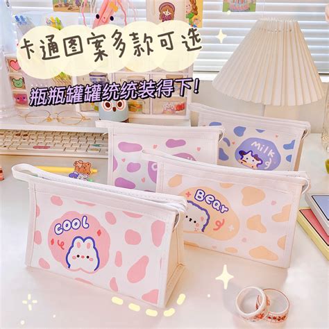 文具包笔袋女生可爱小众冷门铅笔盒女孩小学生初中2021年新款ins风日系高颜值网红流行中学生大容量上学用品虎窝淘