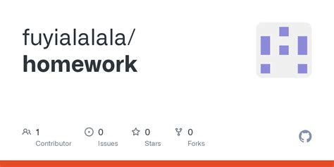 Github Fuyialalala Homework