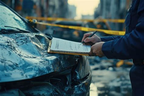 Car Accident On The Road Aftermath Of A Tragic Incident Impact On