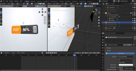 3d Nft Ticket Animation Template For Blender Blend File Bonus 9