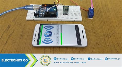 التحكم بمحركات السيرفو باستخدام الأردوينو و وحدة البلوتوث Hc 05 Electronics Go