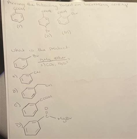 Solved What Is The Product Chegg Com