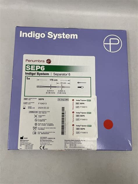 New Penumbra Sep6 Indigo Separator 6 175cm Disposables General For Sale Dotmed Listing