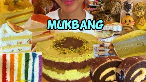 디저트 먹방 브이로그 두바이초코케이크 이웃집통통이 도레도레 불닭볶음탕면 편의점먹방 열광라볶이 티라미수롤케이크 크리스피도넛 디저트39 Dessert Mukbang デザート