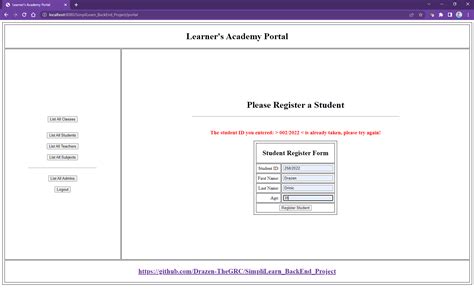 Github Drazen Thegrcsimplilearnbackendproject Simplilearn Phase 2 Backend Project