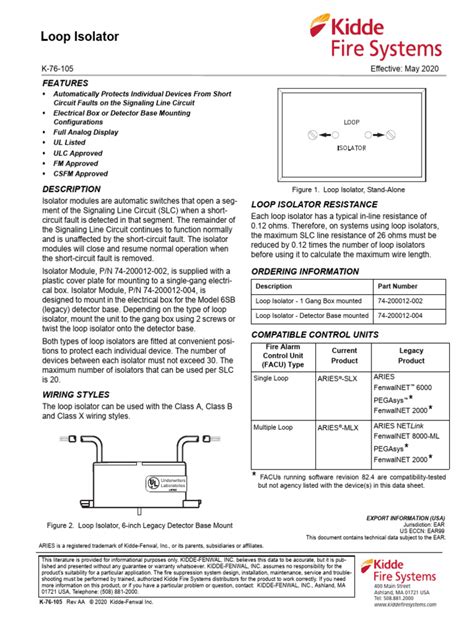 Loop Isolator Module Overview Pdf Detector Radio Electrical