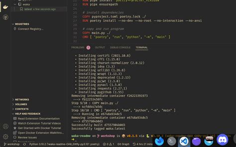 Document Docker Poetry Best Practices · Python Poetry · Discussion