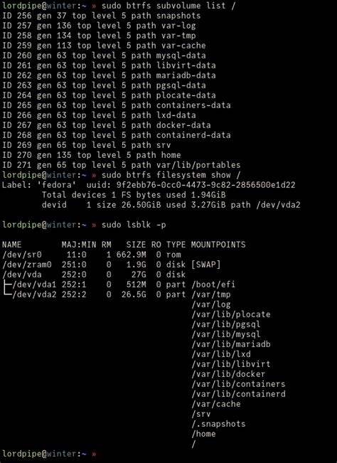How To Install Fedora Minimal With Snapper Lordpipe S Obscure Tutorials